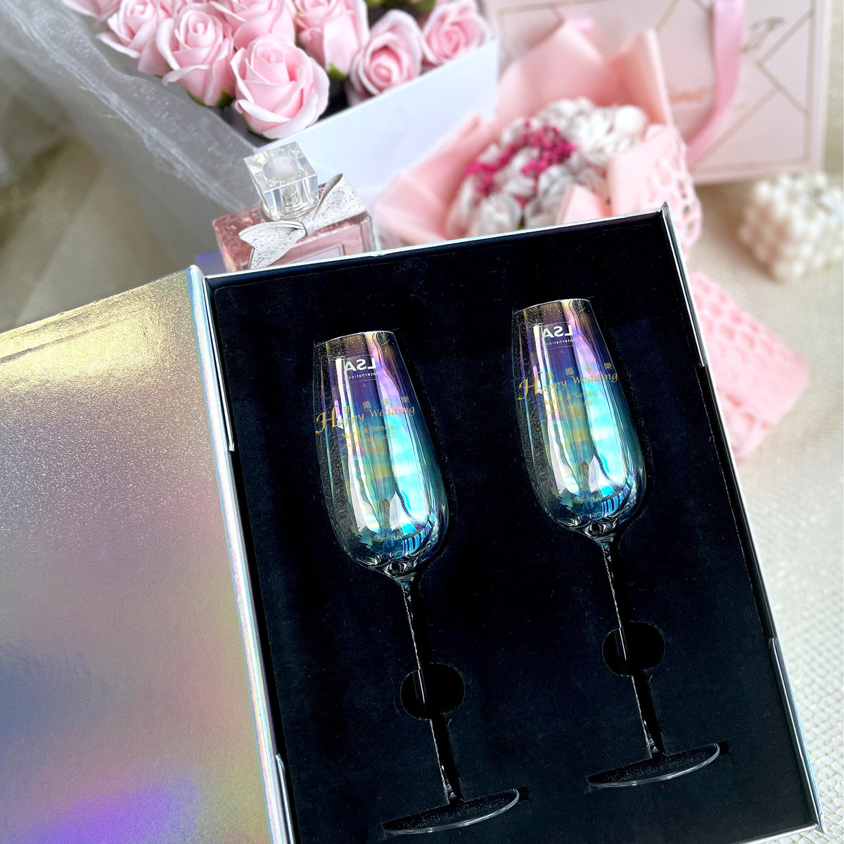 LSA Champagne Glasses（Customized Gifts）